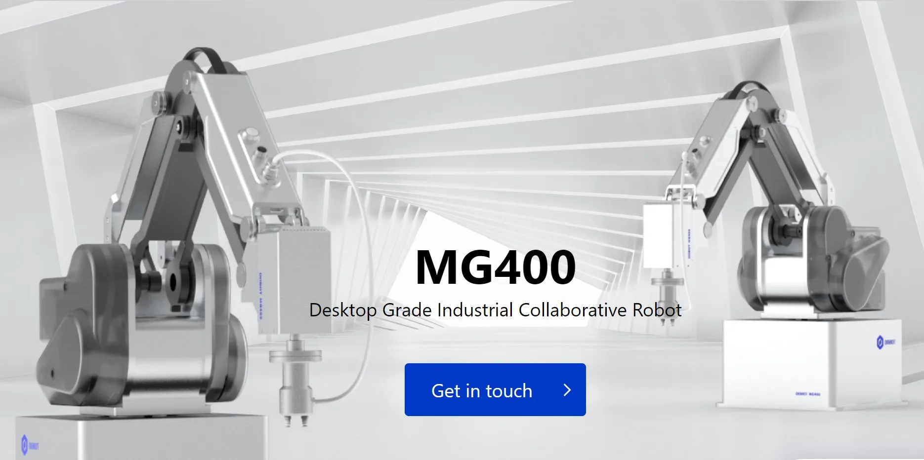 OkyRie White Lightweight Cobot DOBOT MG400 Robotic Arm 4 Axis Desktop Robot with Lua Support ...