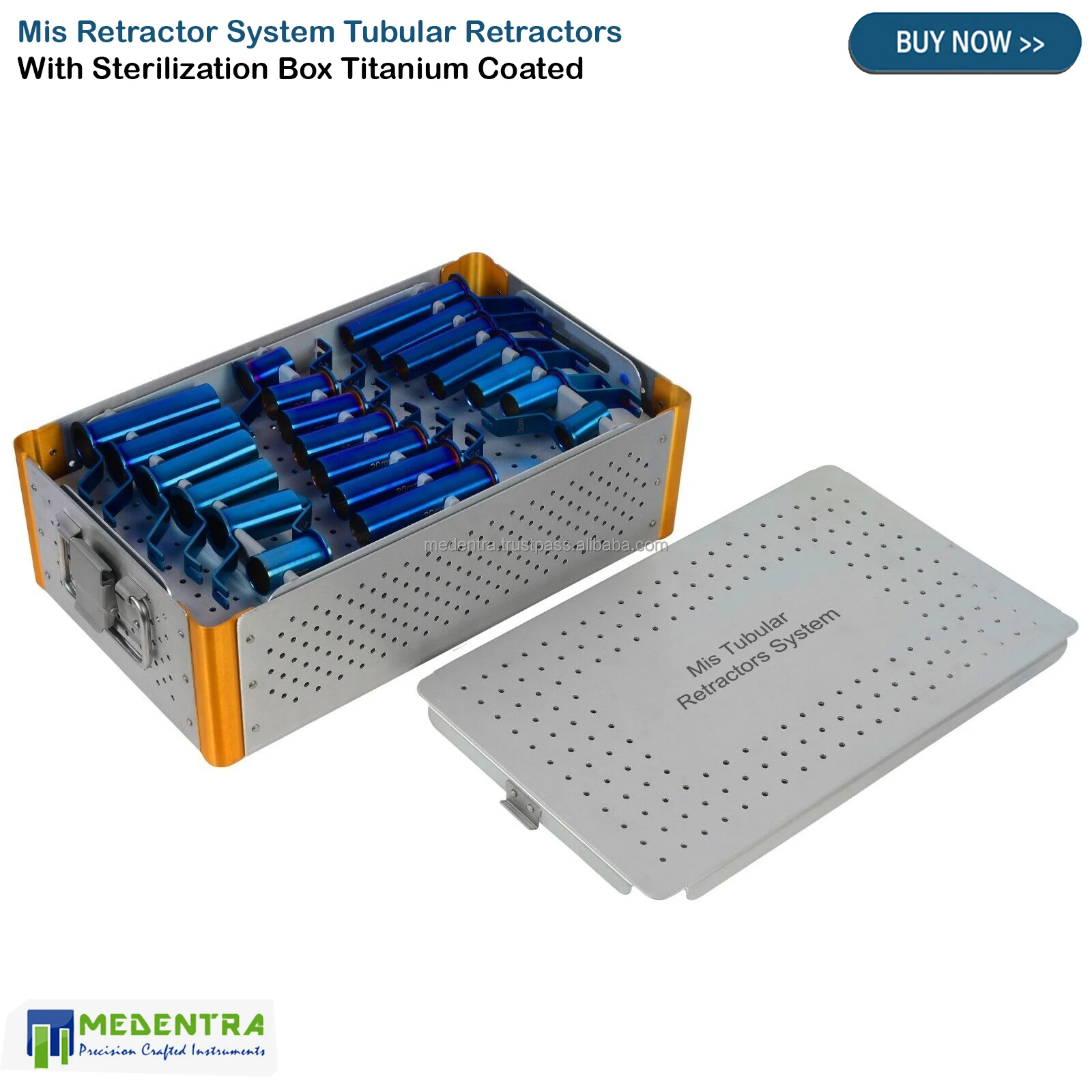 Mis Retractor System Tubular Spine Retractor With Sterilization Box ...