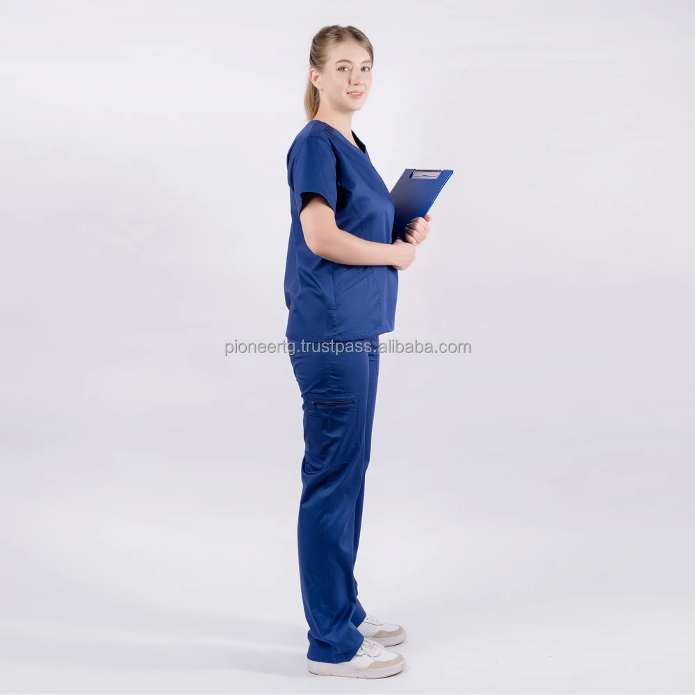 Hospital Uniforms Medical Nursing Scrubs Uniform Short Sleeve ...