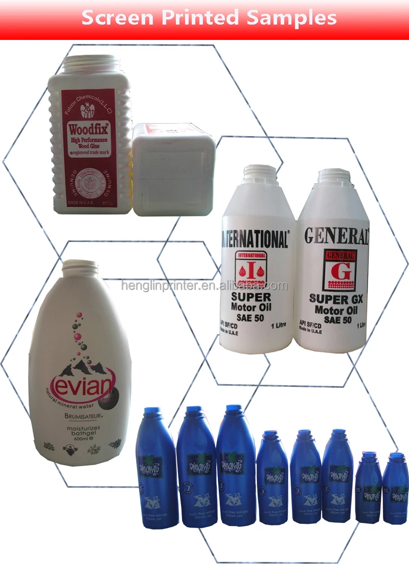 Plastic Glass Bottle UV Silk Screen Printing Machine Multi-color ...