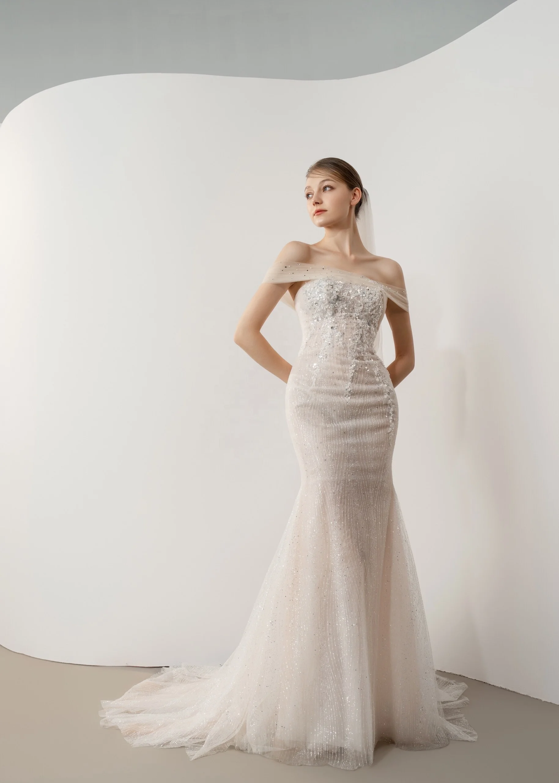 Oem Manufacture High Quality Wedding Dress Wholesale Mermaid Dress 2 In ...