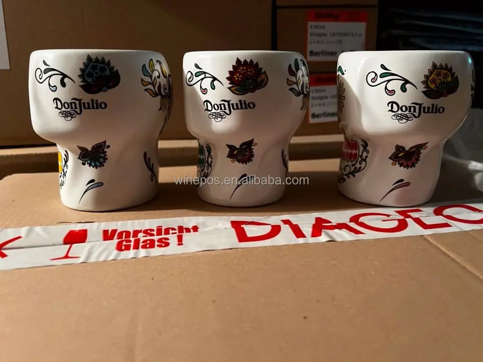 Don Julio Sugar Skull Shot Glasses Don Julio Tequila Day Of The Dead Buy Don Julio Sugar Skull
