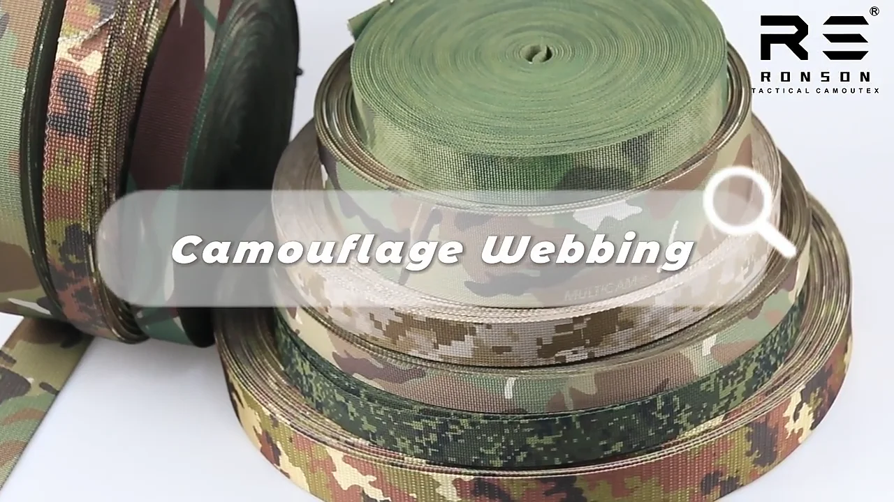 Dnc Desert Night Camouflage Webbing Tactical 25mm Printed Green Webbing ...