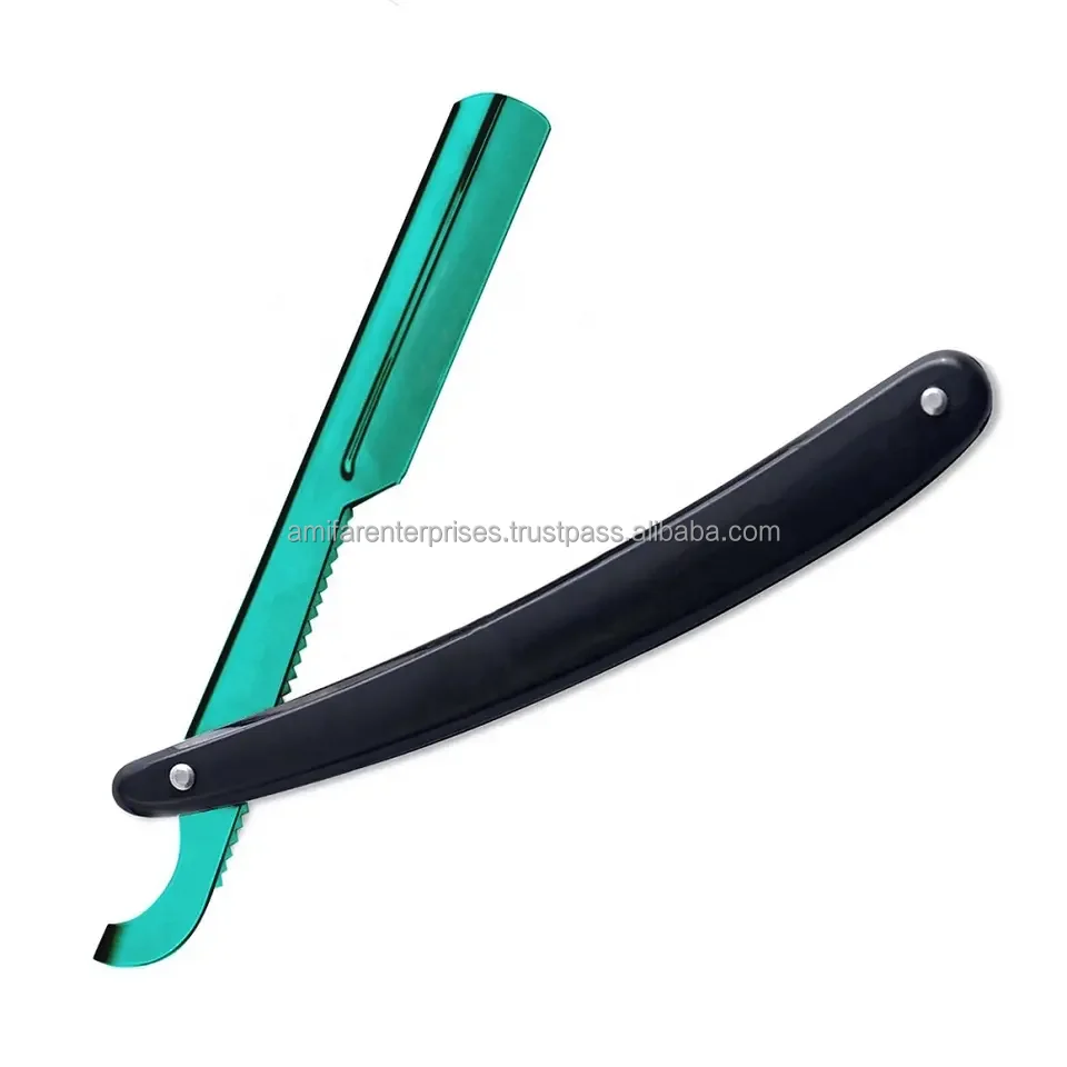 Manual Shaver Professional Straight Edge Stainless Steel Sharp Barber ...