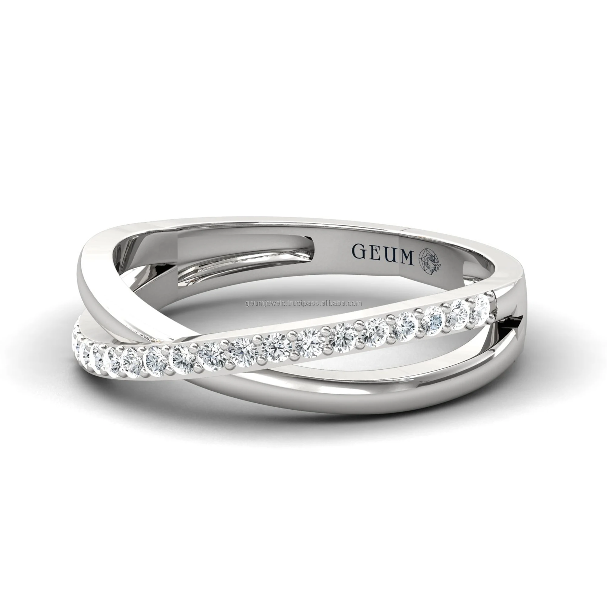 Genuine Gold Rings Elegant New Design Solid Gold Fine Jewelry Rings ...