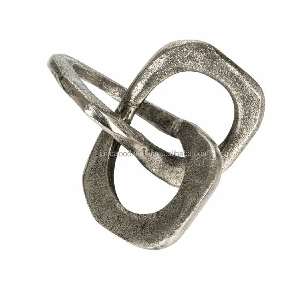 Black Metal Knot Sculpture Contemporary Abstract Knotted Metallic Table ...