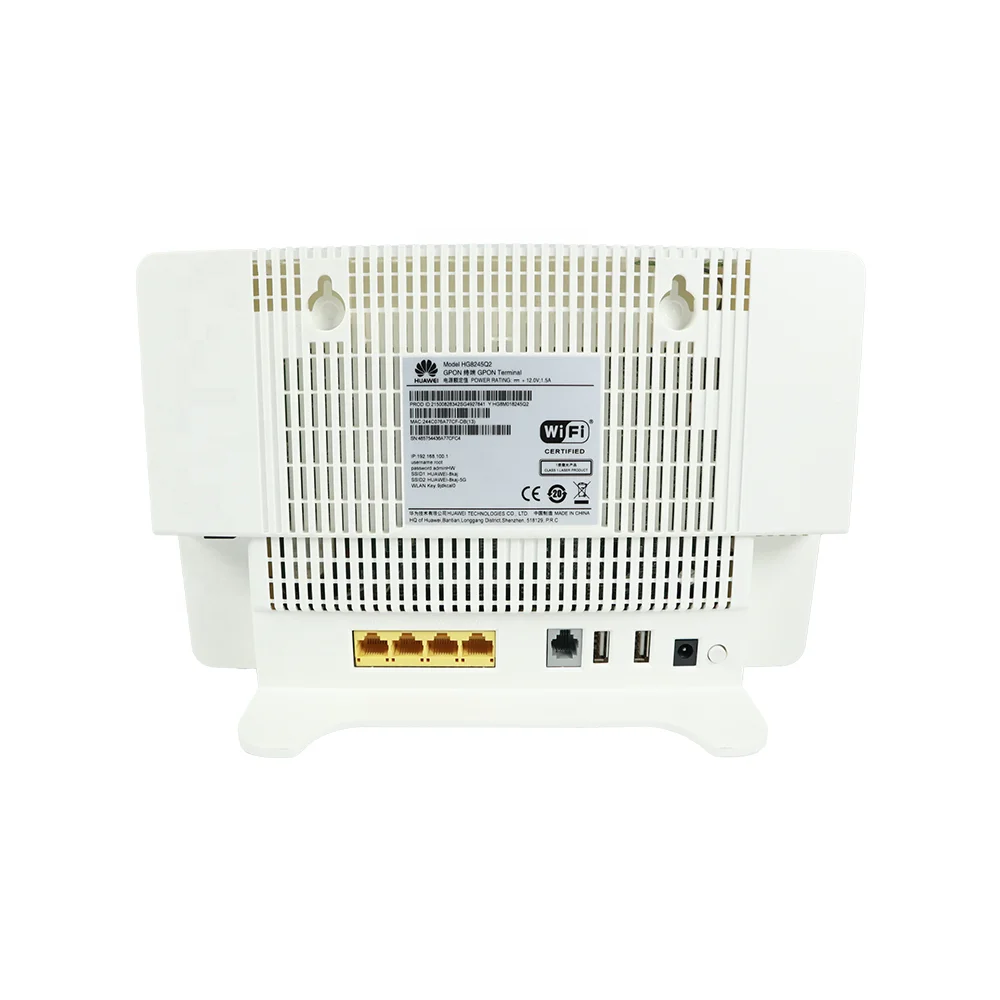 100% Original Echolife Ftth Optical Xpon Epon Hg8245q Onu 4ge 1voice 2 ...