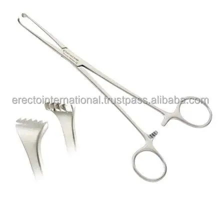 Allis Tissue Forceps Hemostatic Forceps Hinged With Clamp Lock Sharp ...