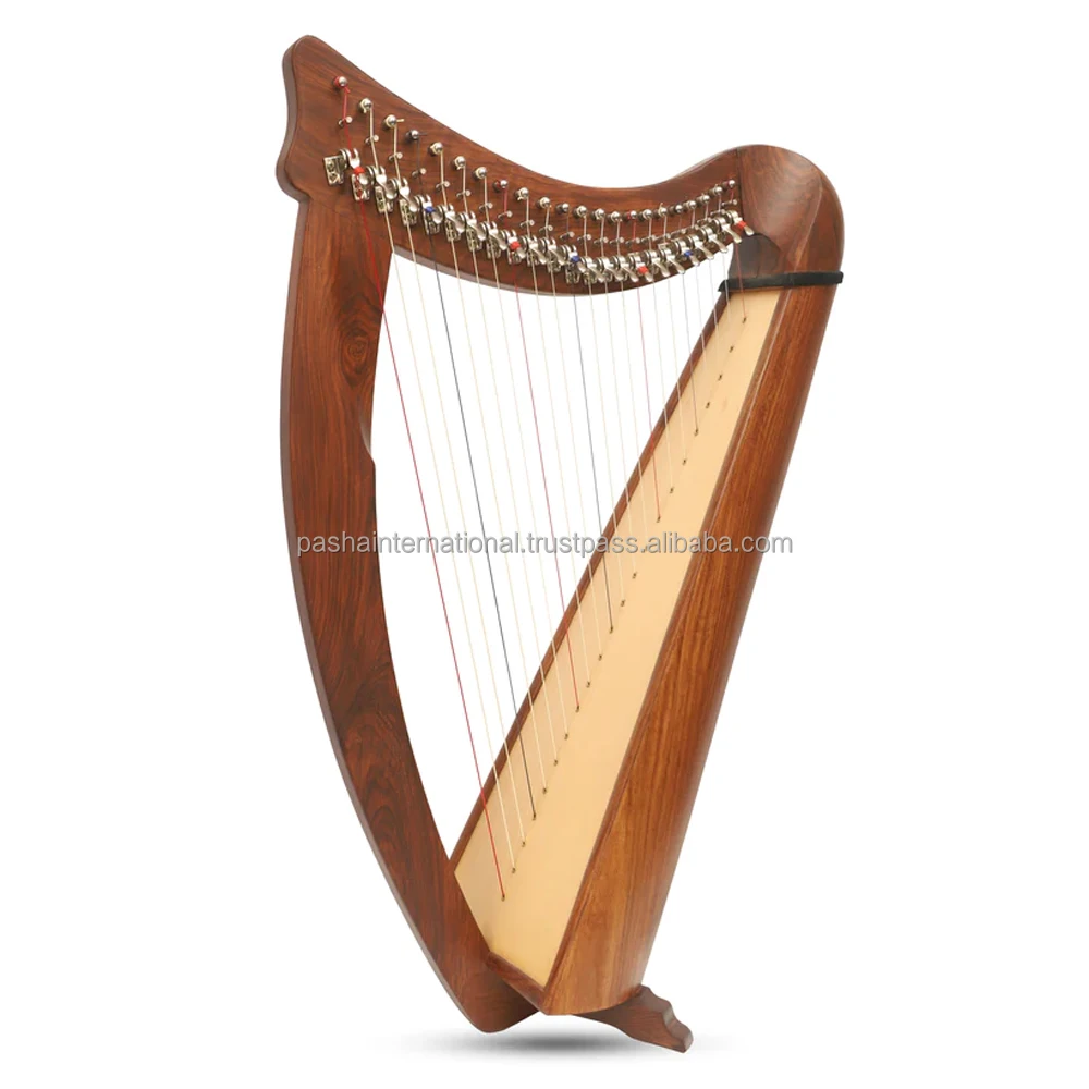 22 String Lever Irish Harp With Pedal Harp Round Sound Box For ...