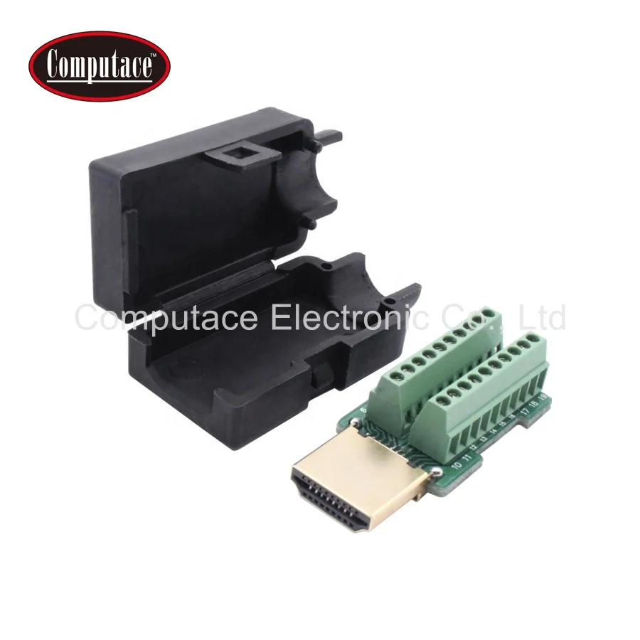 Gold-plated High Speed Hdmi Male Converter Adapter Cable To Screwless ...