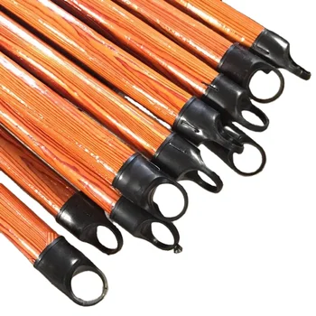Wooden Grain Broom Handle Sticks Raw And Pvc Coated 100% Eucalyptus ...