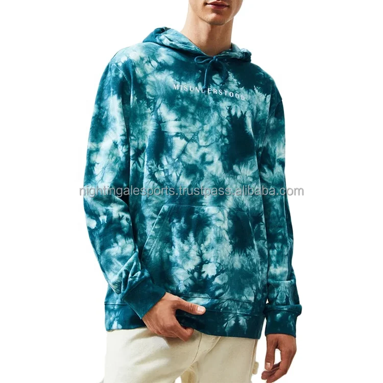 Custom Men Dyed Blank Ripped Hoodies Heavy Weight Cotton Acid Washed ...