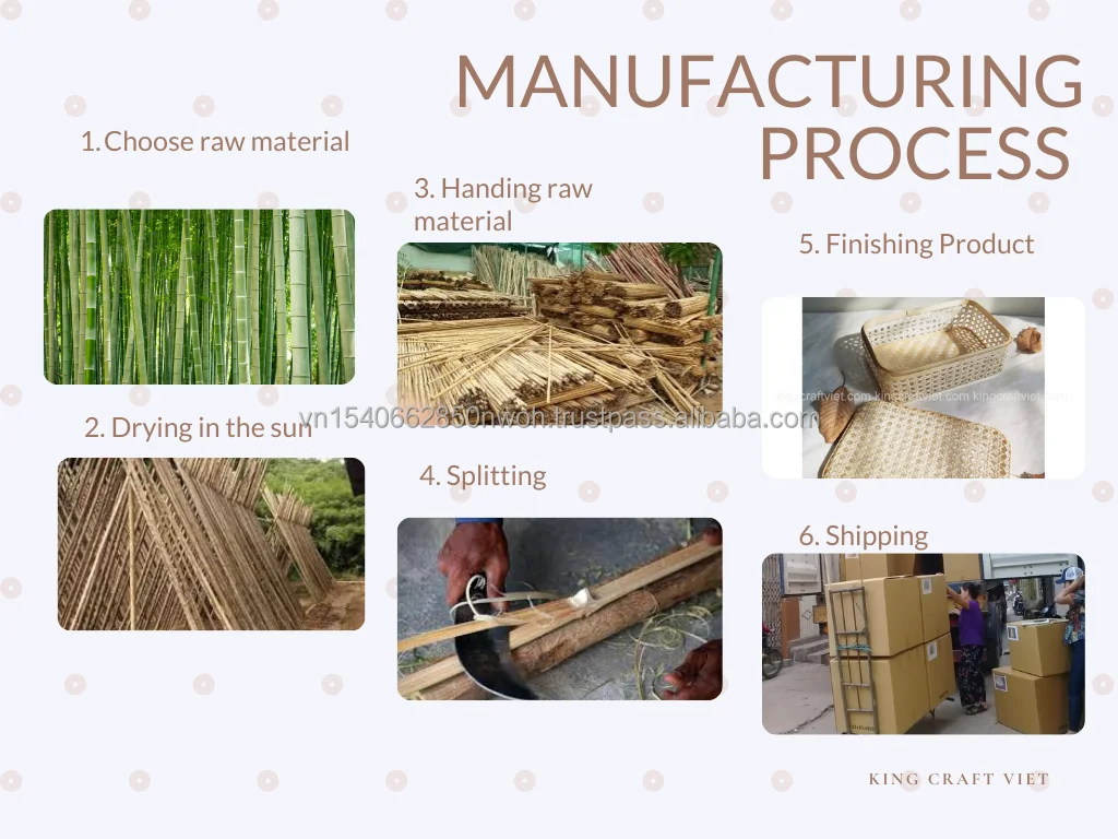 Round Vietnam Bamboo Gift Baskets Moon Cake Holder For Mid Autumn ...