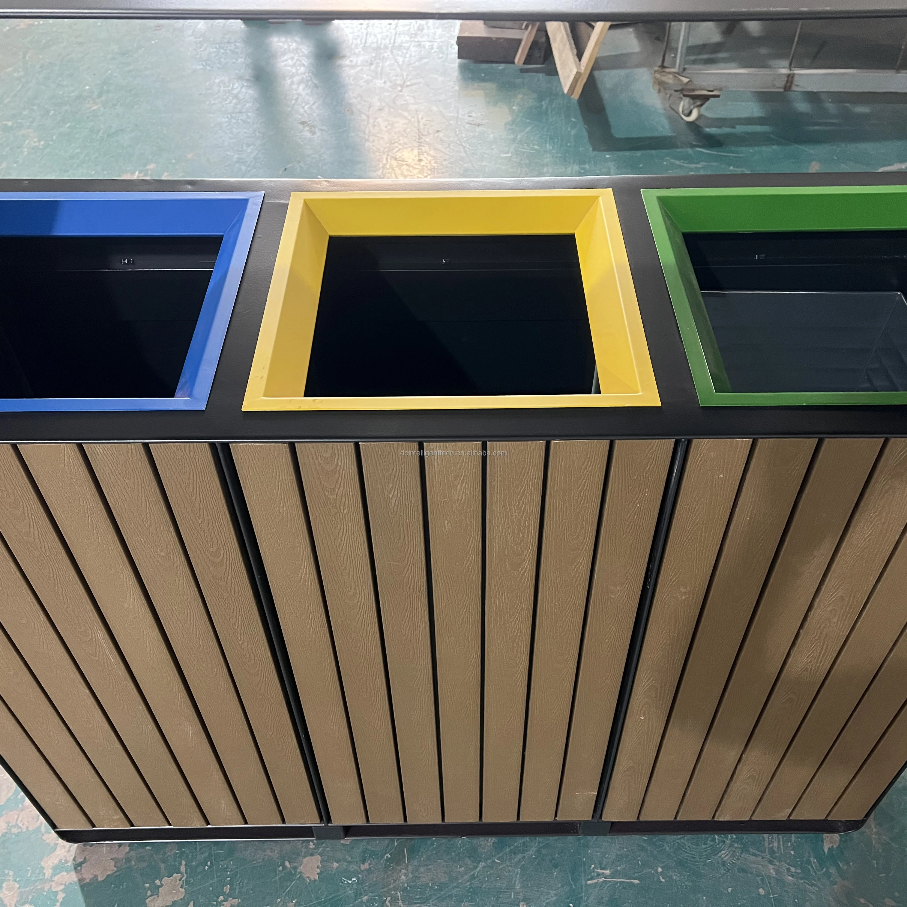 Modern Design 3 Compartments Big Capacity Shopping Mall Recycling ...