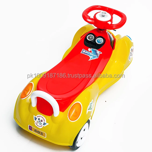 Lovely Dolphin Design Children Sliding Car Four-wheel Baby Balance Car ...