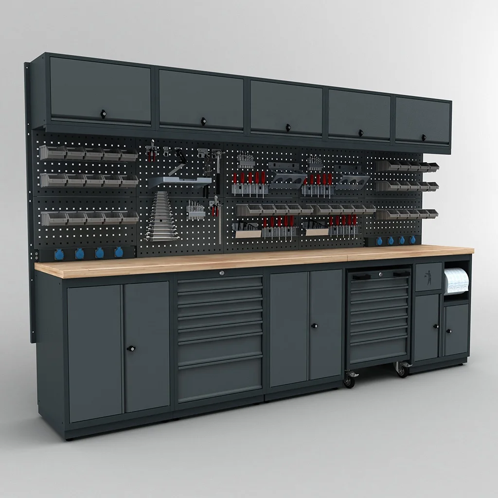 Bodur Metal Tool Cabinet Modular Resistant Storage System For Mechanic ...