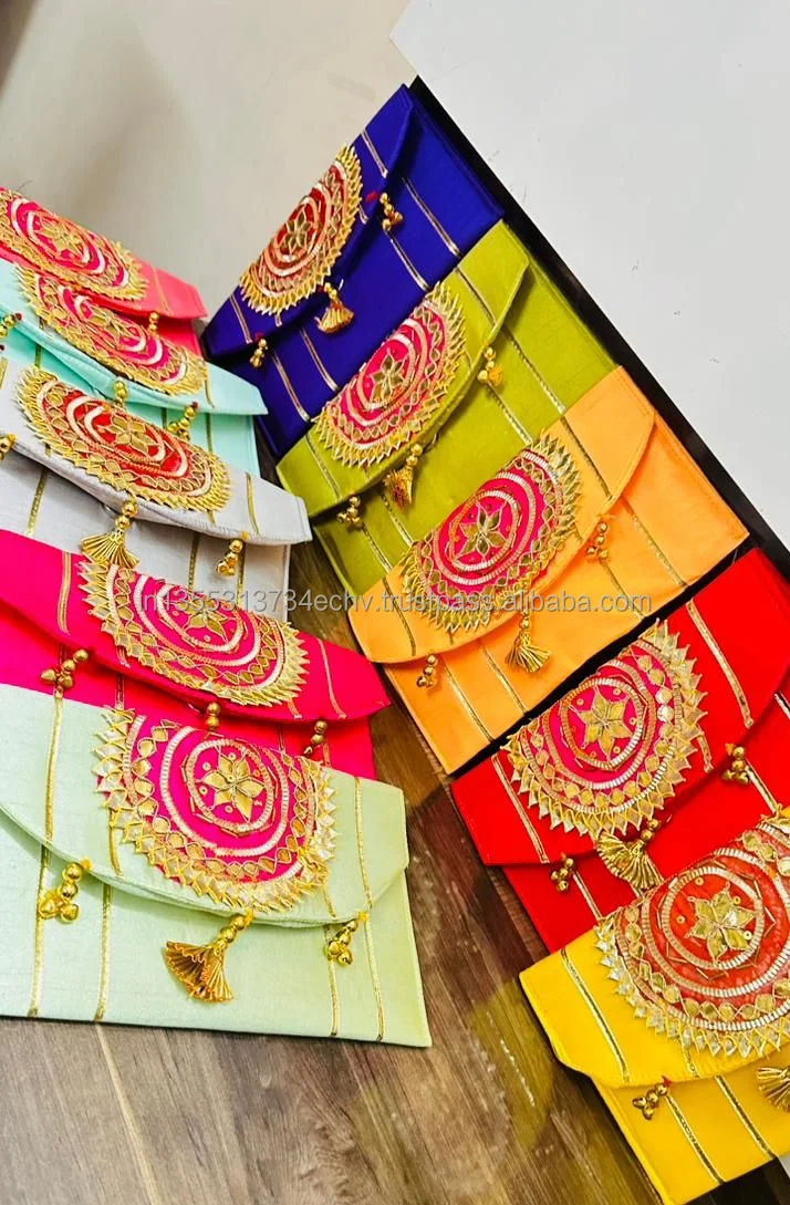 Indian Handmade Fancy Design Pati Work Gift Envelope