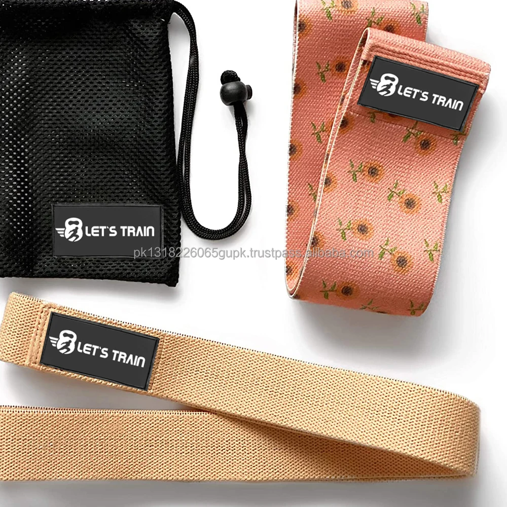 Training Legs Glute And Booty Loop Resistance Band Set With Anti-slip ...