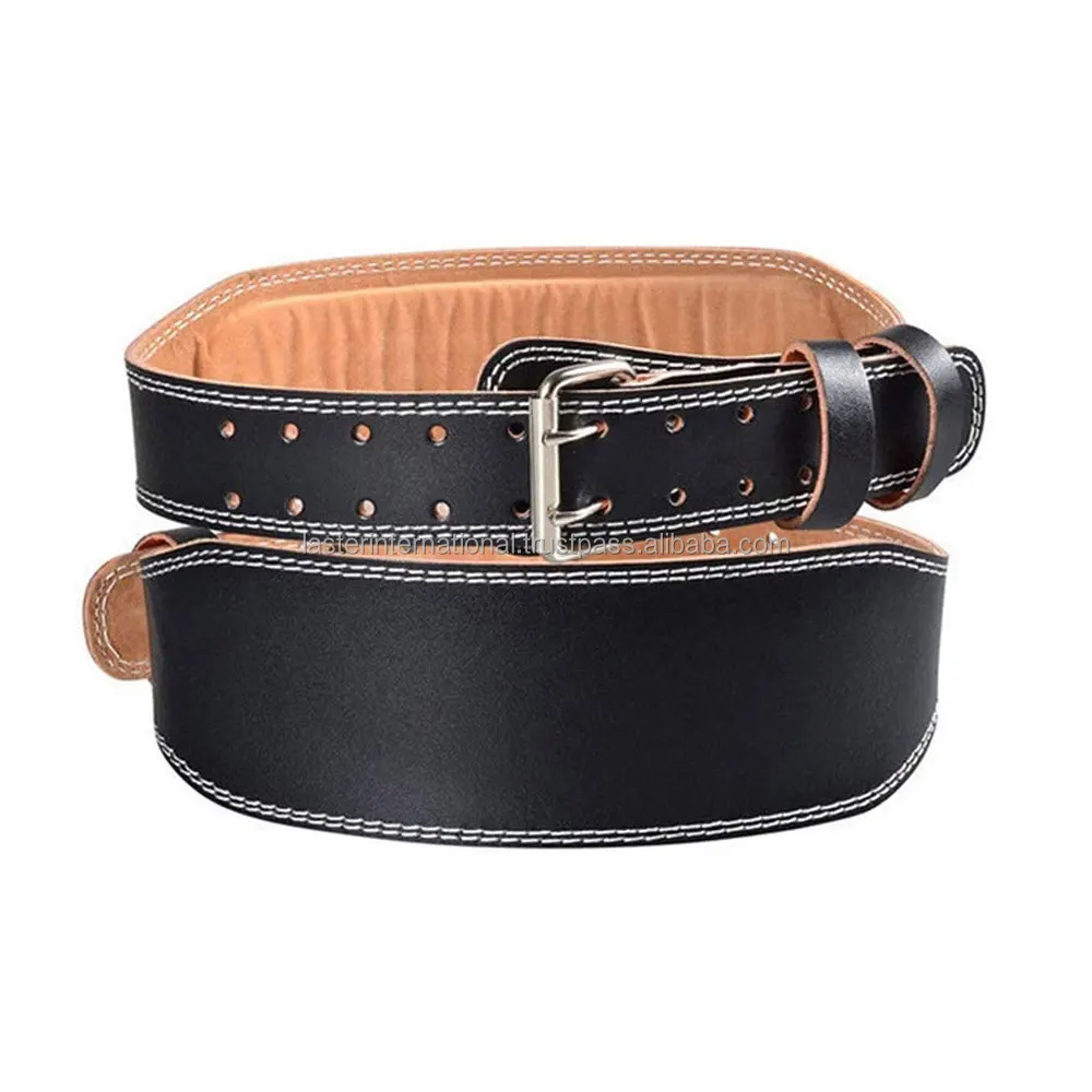 Leather Weightlifting Bodybuilding Gym Belt Gym Powerlifting Back ...