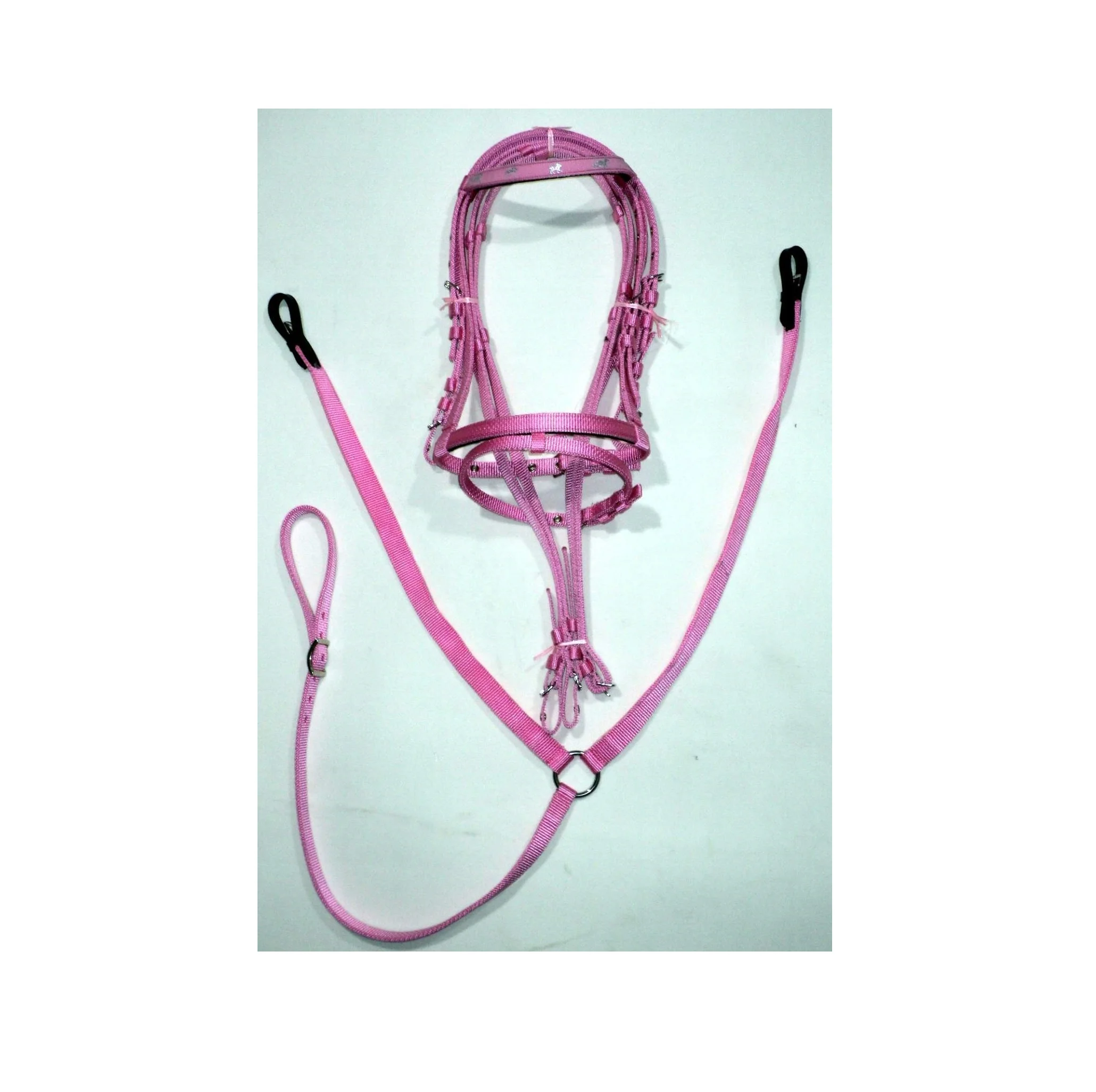2023 Nylon Horse Bridle With Reins And Matching Martingale/ Customized ...