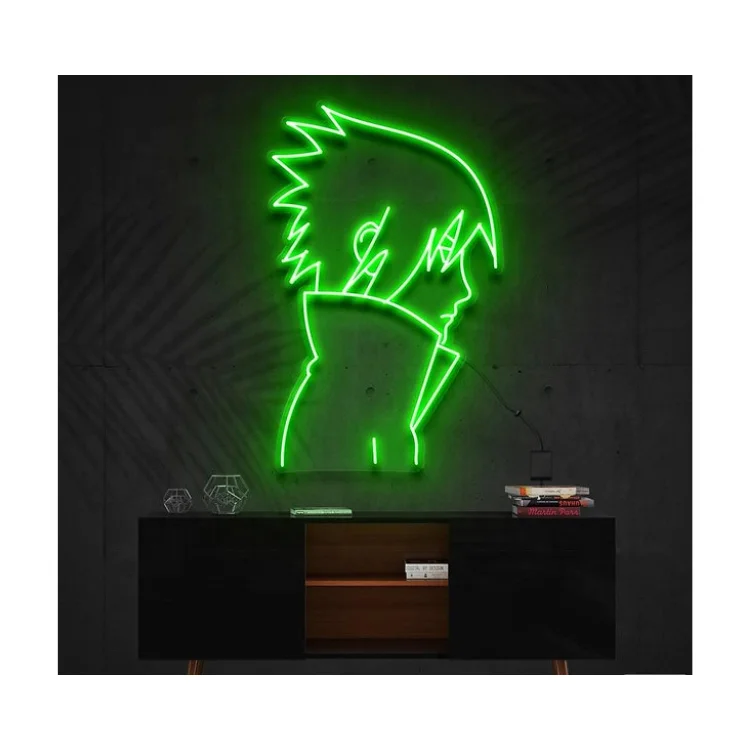 Uchiha Sasuke neon sign anime n aruto neon sign decor bedroom decor ...