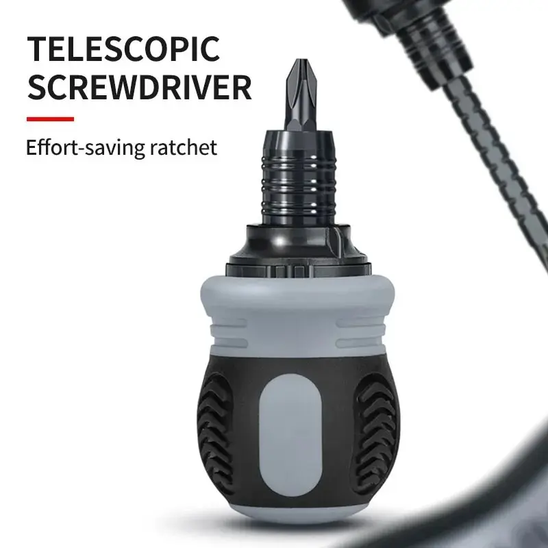 Mini Ratchet Precision Screwdriver Magnetic 13 In 1 Telescopic Labor ...