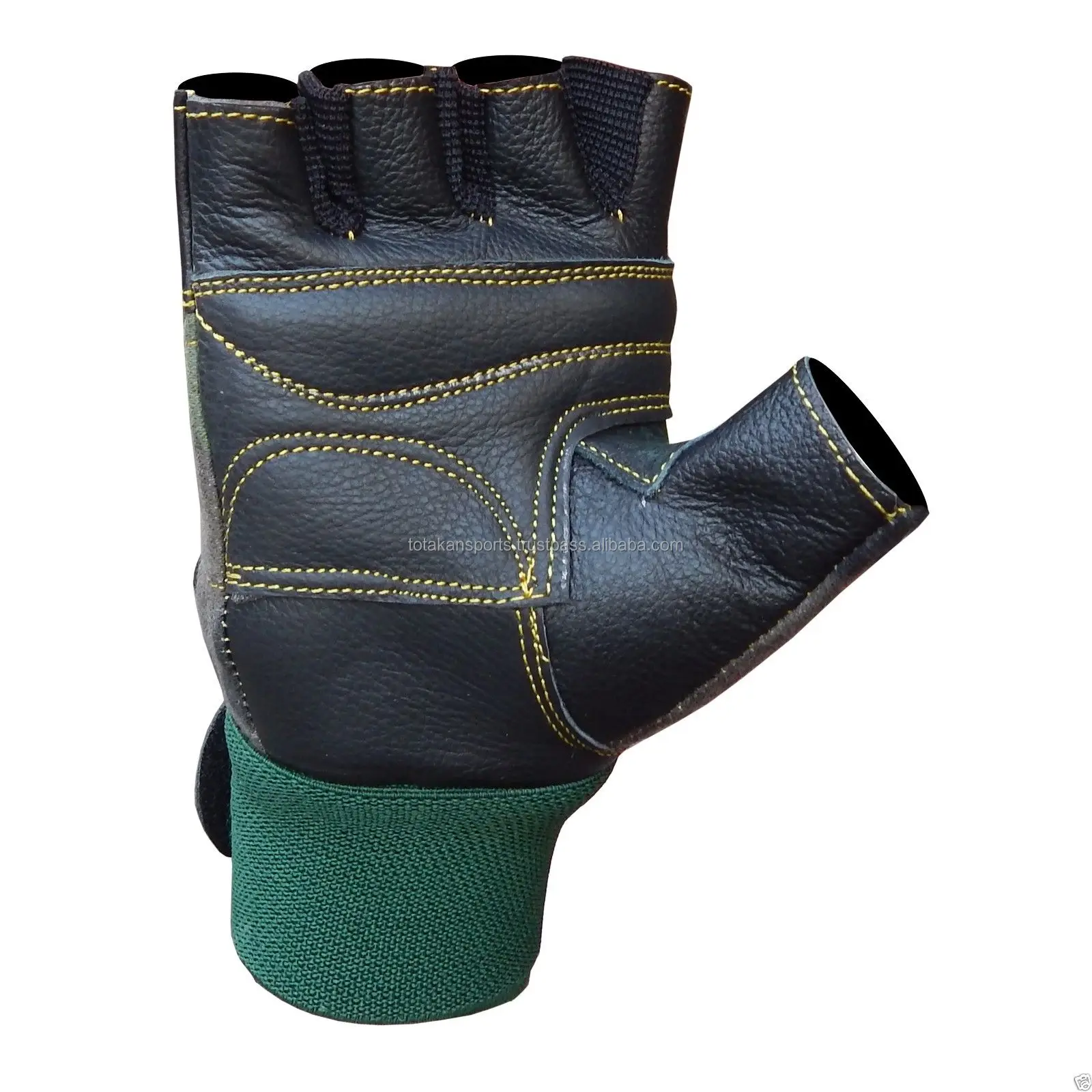 MAKE OR BREAk Workout Gloves Real Leather Weight Lifting Gloves - Half ...