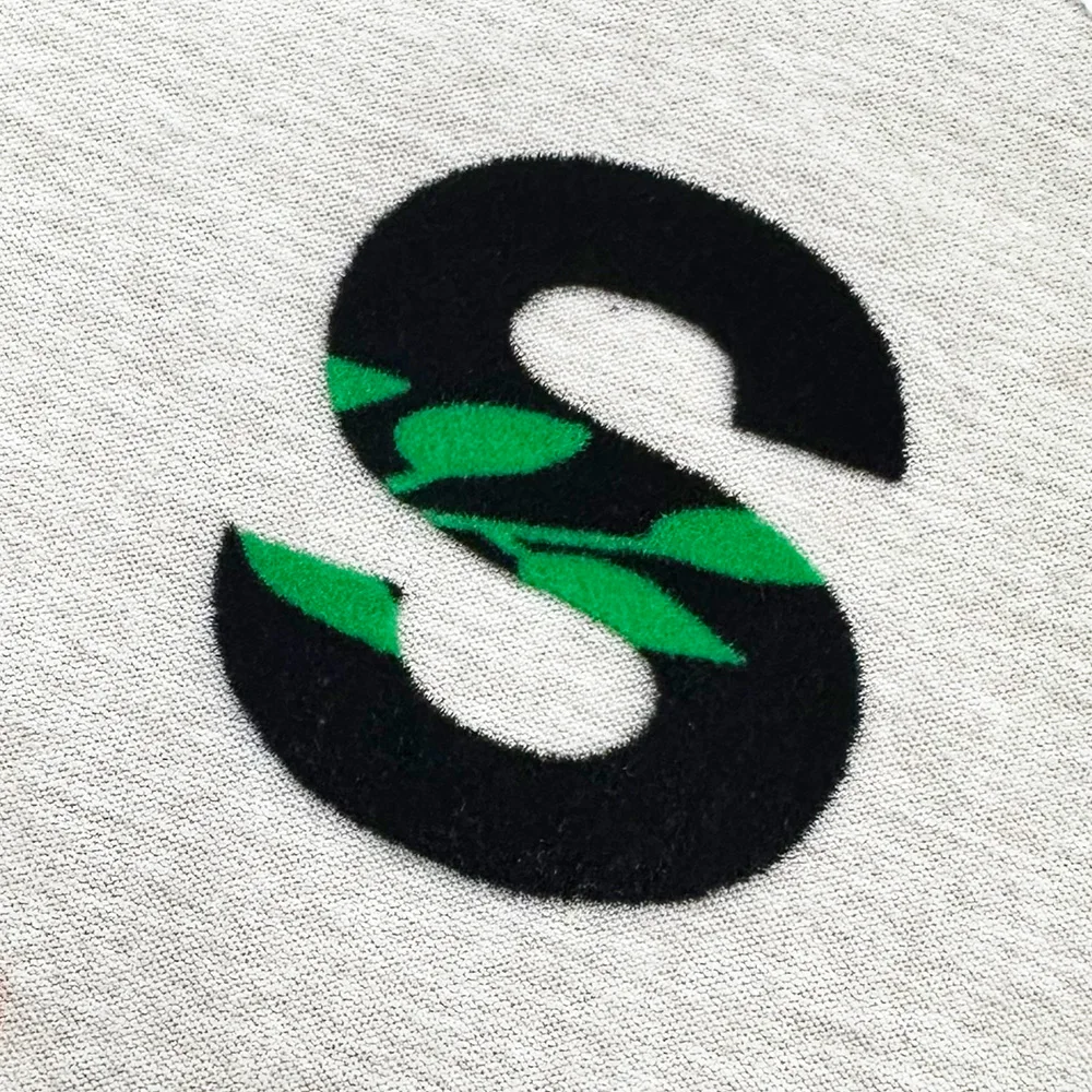 Flocking Logo Label Heat Transfer Sticker Heat Transfer Label For ...