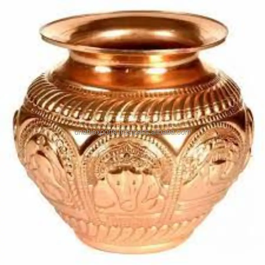 High Quality Premium Copper Pooja Lota Classic Water Pot for Weddings ...
