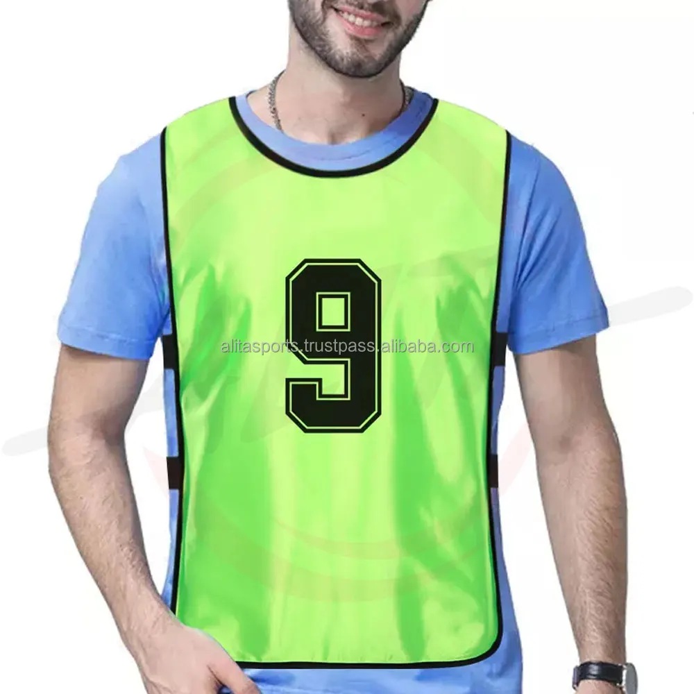 High Quality Blank Soccer Training Bibs Football Vest Uniform Green ...