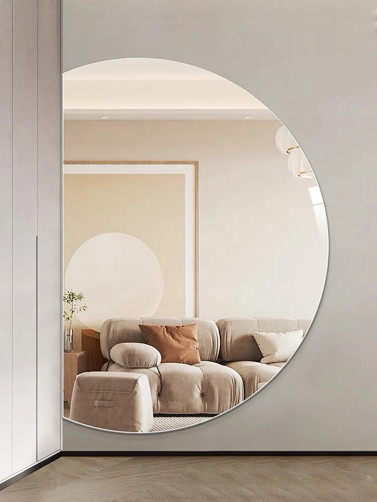 Swt 2023 Handmade Large Half-moon Frameless Wall Mirror - Buy Half-moon ...