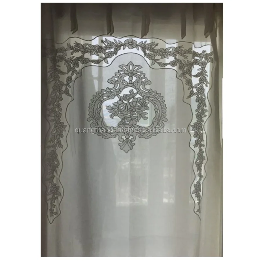 Embroidery Curtain 100% Cotton/linen - Hand Embroidery