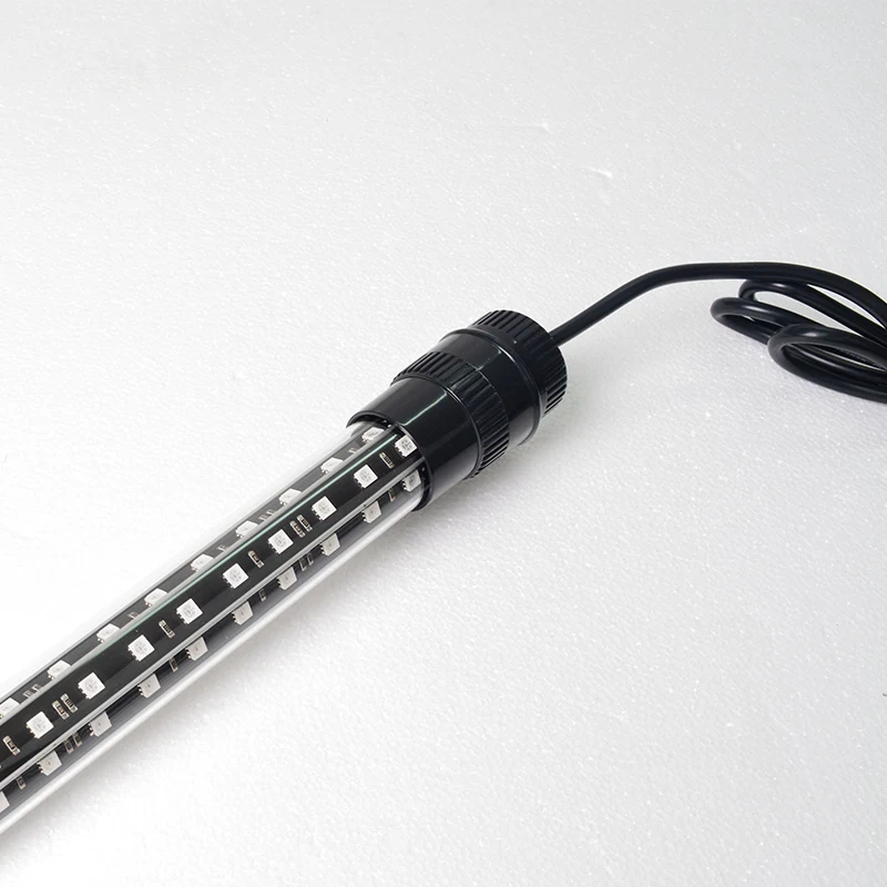 36w Glass Aquarium Three Rows Led Aquarium Light Plastic Fish Tank Led ...