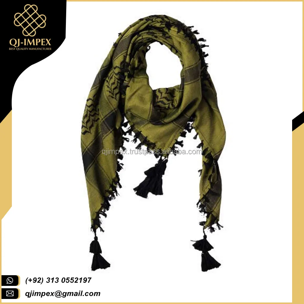 Arab Scarf Tactical Desert Palestine Keffiyeh Wrap 38 X 38 Inches ...