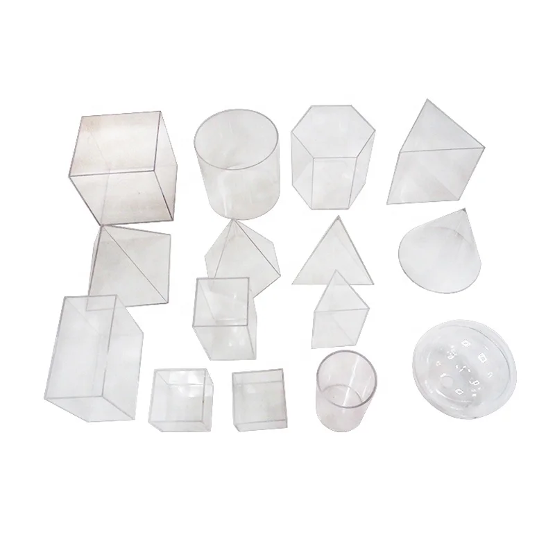 Transparent Solid Plastic Geometry - STEM Educational Toys