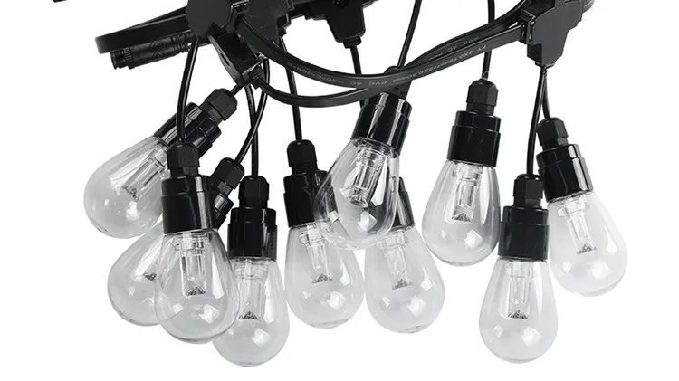 Outdoor Led String Lights Waterproof Ip67 S14 Festoon String Light Rgb ...