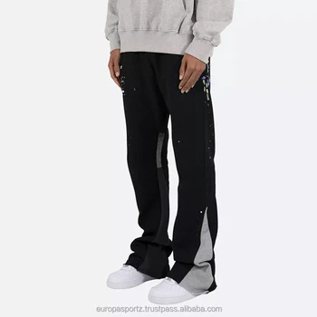 Custom Logo Men Flare Sweat Pants Wholesale Buy Flare Sweats Pants Wide ...