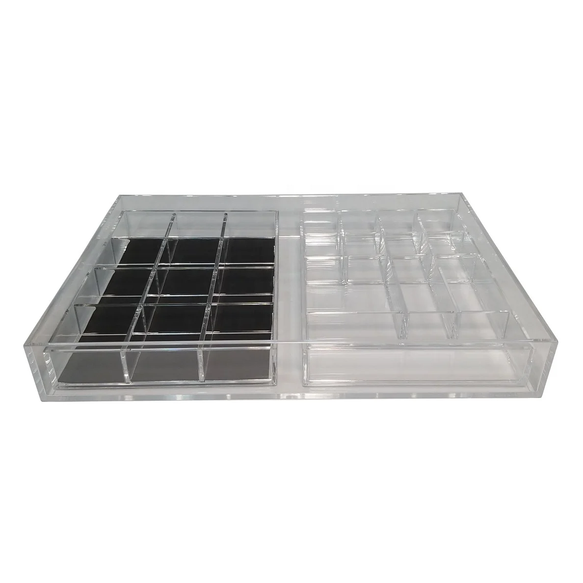 Rectangular Clear Acrylic Waterproof Divider Tray| Alibaba.com