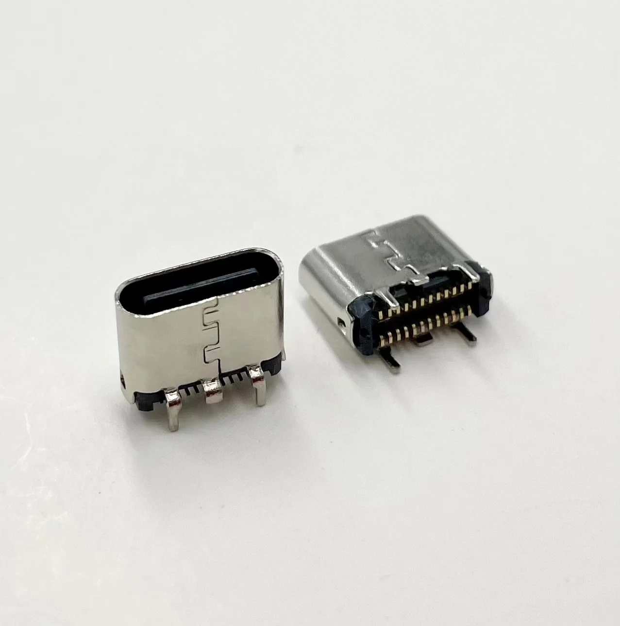 24 Pin Usb Type C Female Socket Smt Vertical 180 Degree Connector For ...