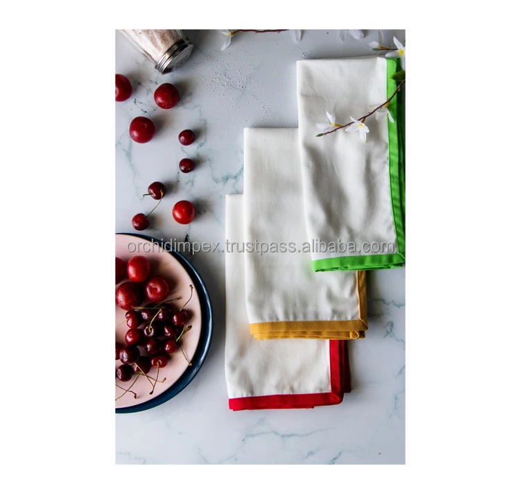Hot Sale On Pure Color Cloth Cotton Napkins Wedding Restaurant Table ...