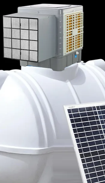 Water Tank Cooler 100% Solar Powered Solar Air Conditioner Window ...