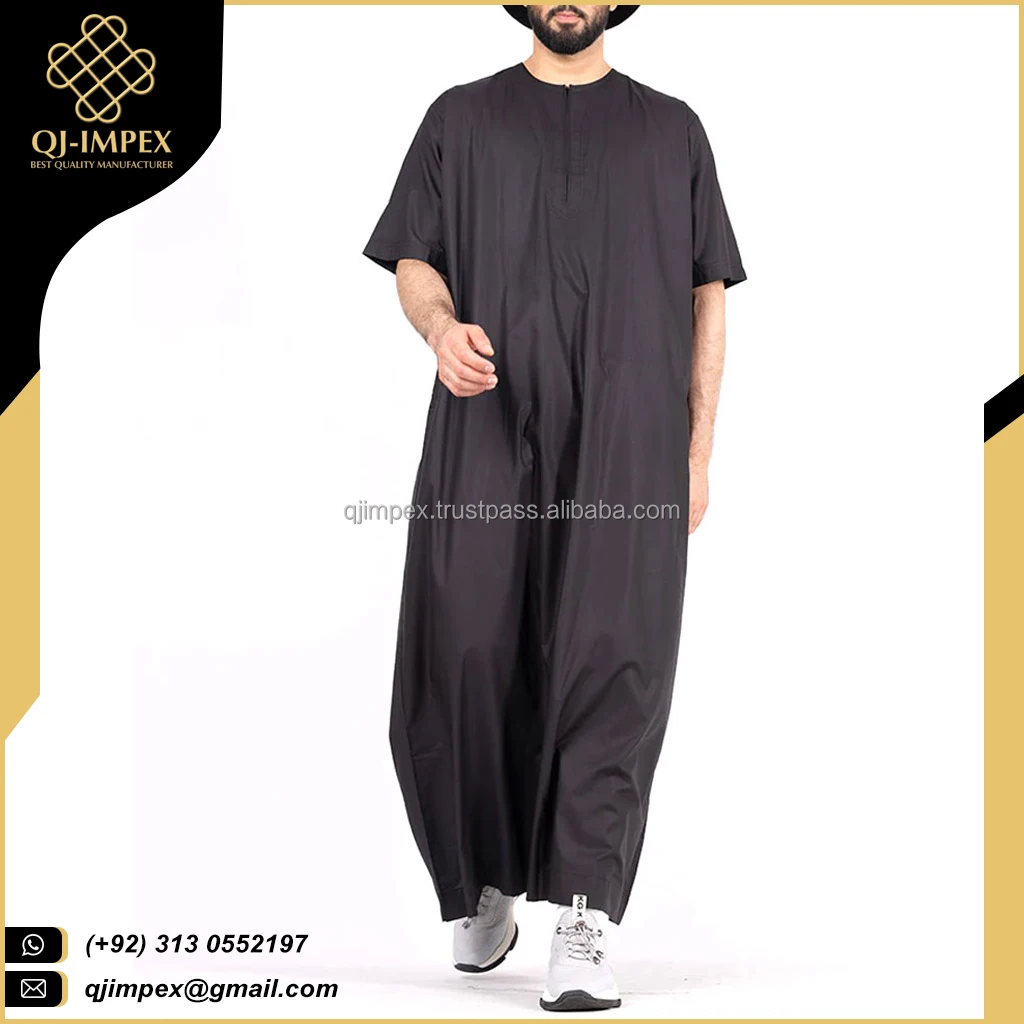 New Arrival Modern Design Male Thobe Islamic Men's Clothing Robe Thawb ...