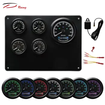 85mm 52mm Electrical Speedometer Oil Pressure Water Temp Fuel Level ...