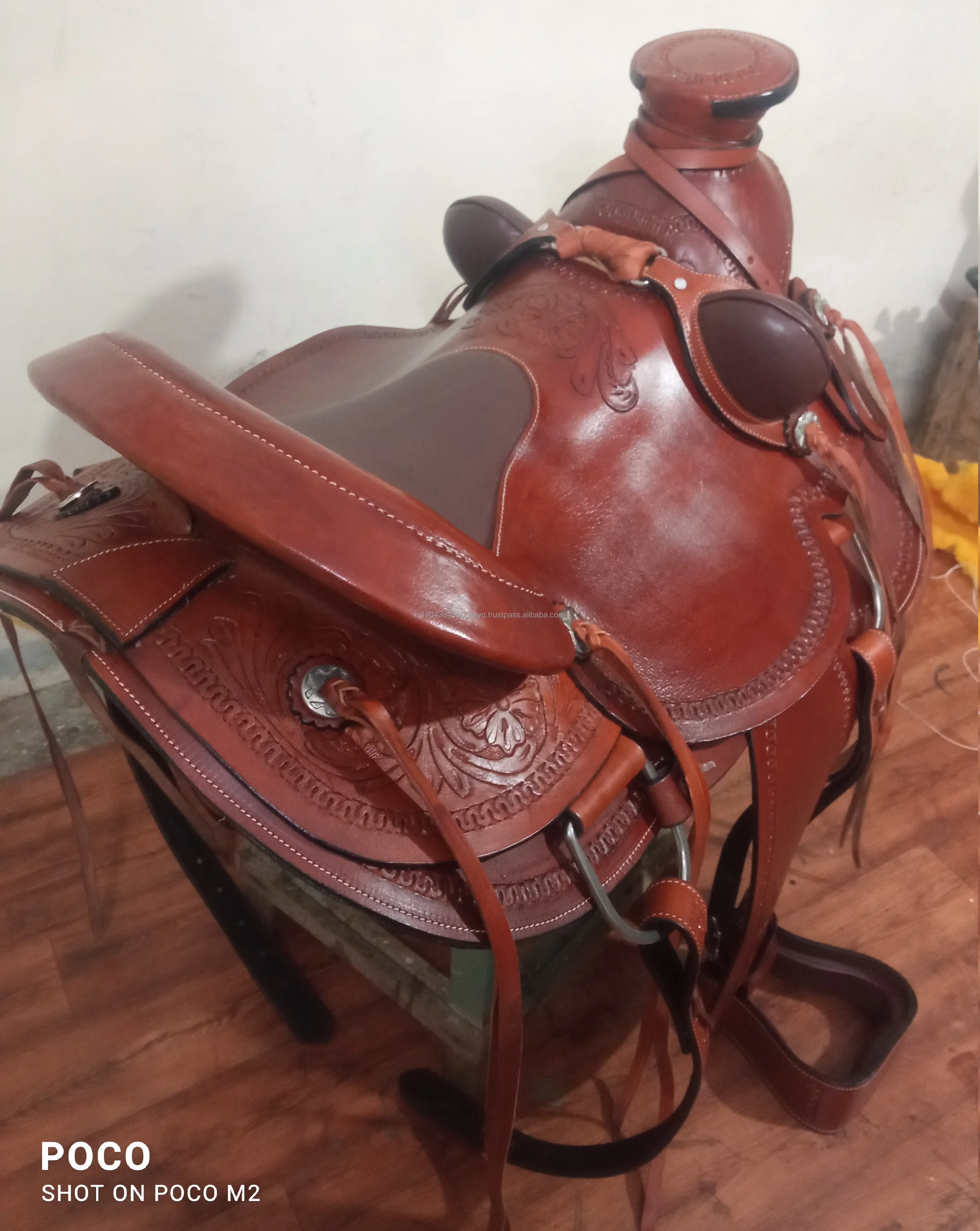Western Leather Horse Saddle With Matching Horse Tack Set Handcrafted ...