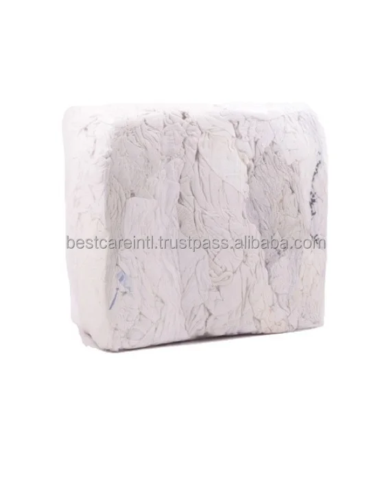 White Cotton Cleaning Rags - High Absorption & Durability