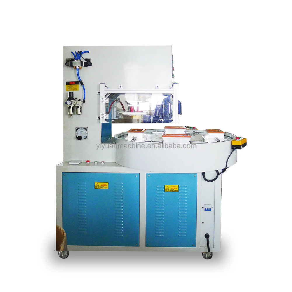 Rotary Workbench TPU Badge, logo Embossing and Cutting High-frequency ...