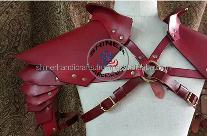 Medieval Leather Pauldron Shoulder Armor Cop For Fighting Leather ...