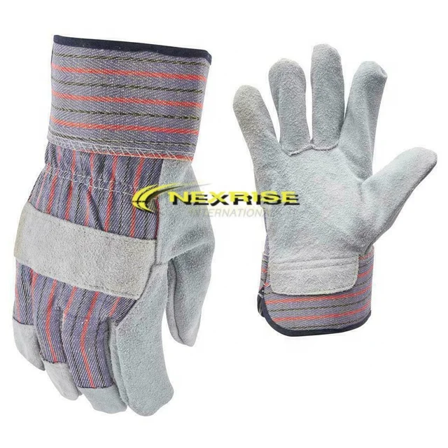 Cowhide Split Leather Working Gloves For Men- Anti-oil Heat Resistant ...