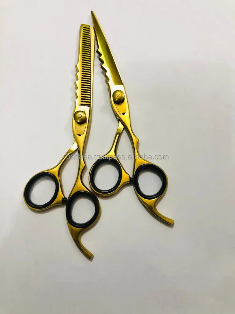 Barber Scissors Japanese Steel 6 And 6.5 Inches Hair Scissors Titan ...