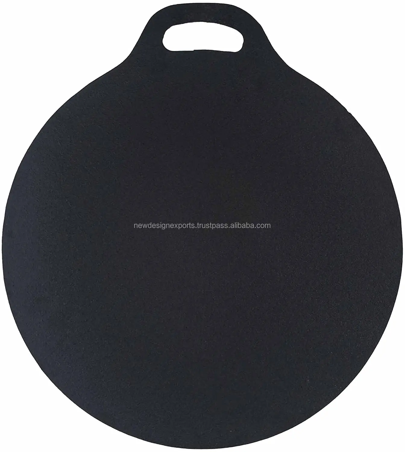 12 Inches Cast Iron Tawa / Pan With Single Handle Cast Iron Pizza Crepe ...
